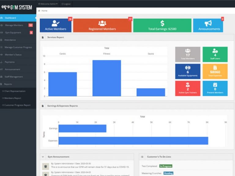 Gym Management System in PHP MySQL with Source Code freeprojectscodes Archives - free projects codes